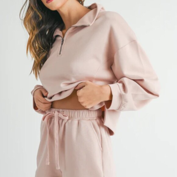 Mable | Other | Mable Jessica Mock Half Zip Set Size Medium | Poshmark